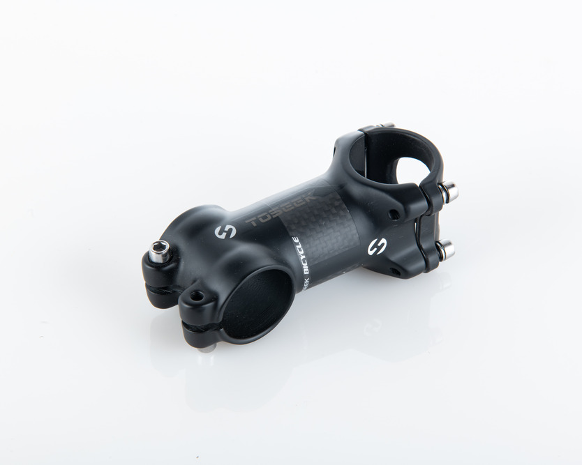 Carbon Fibre Fixed 75mm Bike Stem - 31.8 / 25.4 Bore Bar | Hybrid Bikes ...